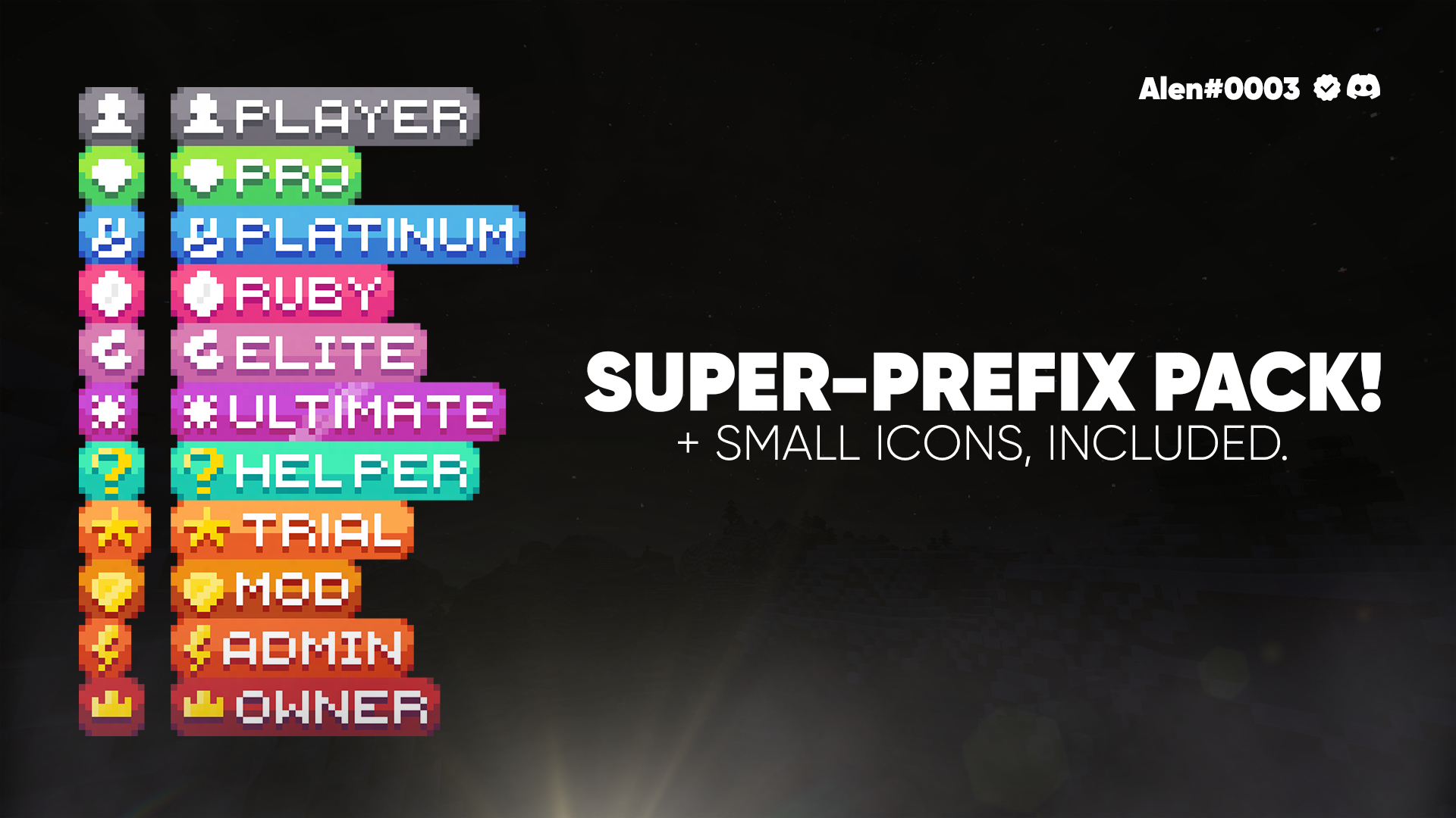 Super Prefix Minecraft Pack | BuiltByBit