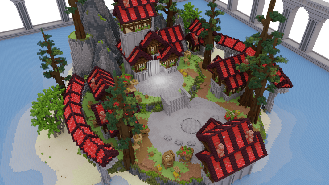 Spruce Forest Lobby island | BuiltByBit