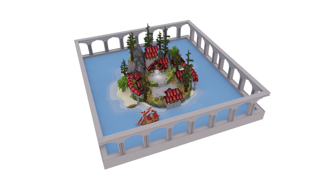 Spruce Forest Lobby island | BuiltByBit