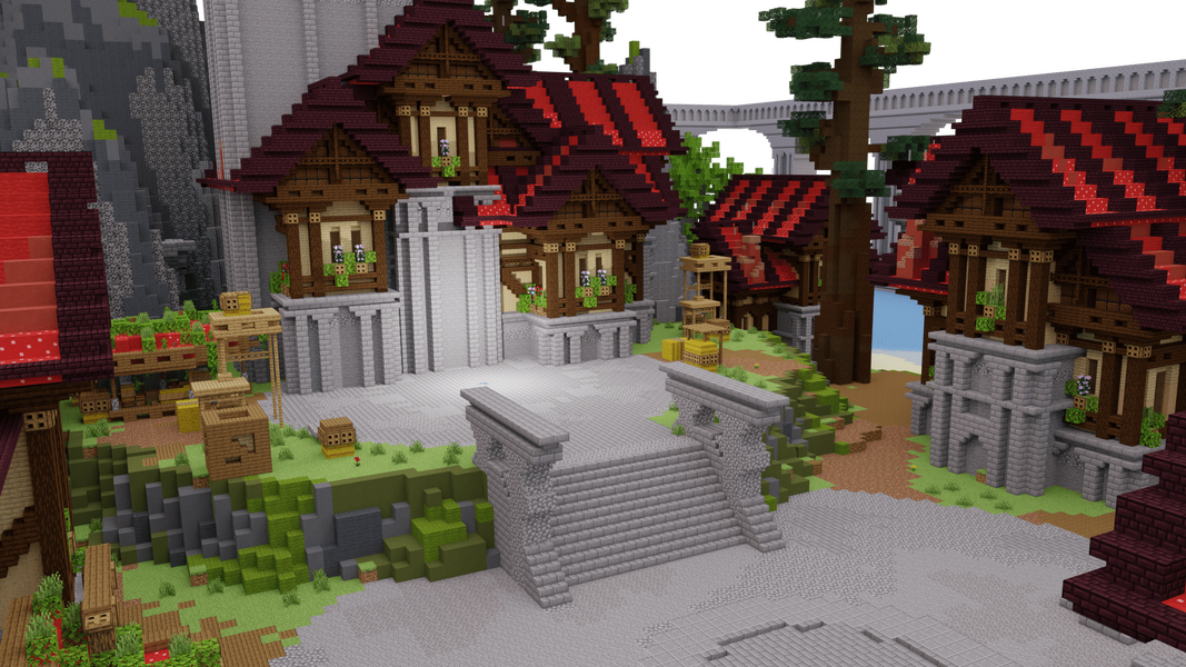 Spruce Forest Lobby island | BuiltByBit