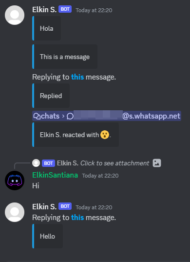 Whatsapp - Discord Link bot | BuiltByBit