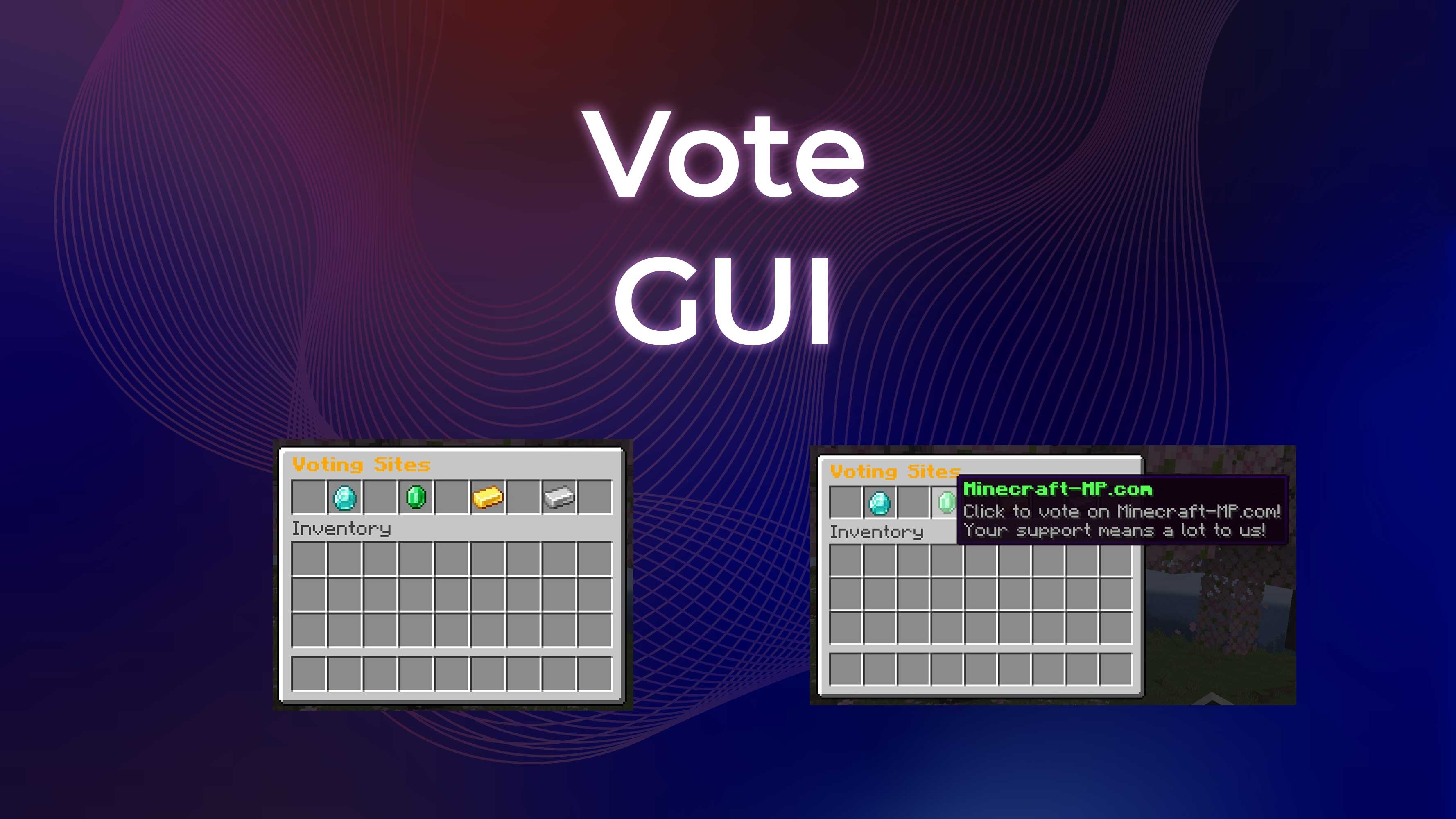 NEW | Vote GUI | DeluxeMenus Vote | BuiltByBit (MC-Market)