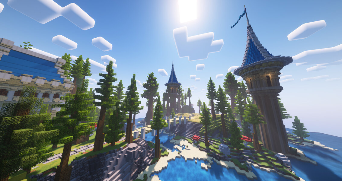 PixelMine | Water Dragon Castle | BuiltByBit (MC-Market)