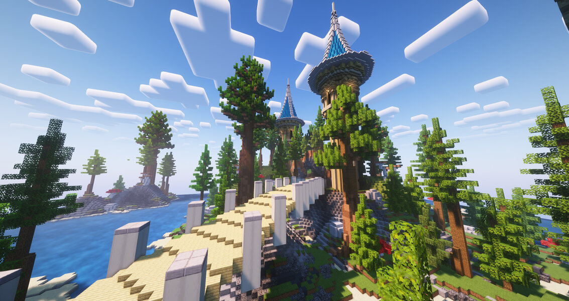 PixelMine | Water Dragon Castle | BuiltByBit (MC-Market)