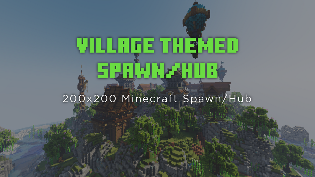 Village Themed | Spawn/Hub | BuiltByBit (MC-Market)