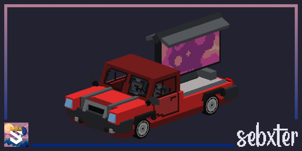 Car with banner | BuiltByBit (MC-Market)