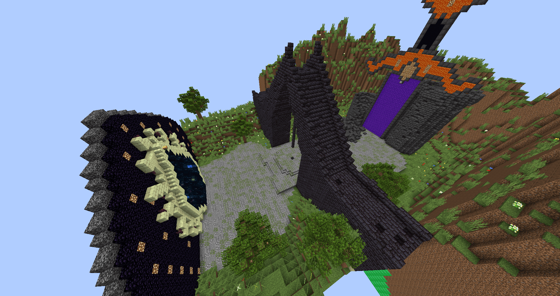 Hub Map with 2 Portals | BuiltByBit