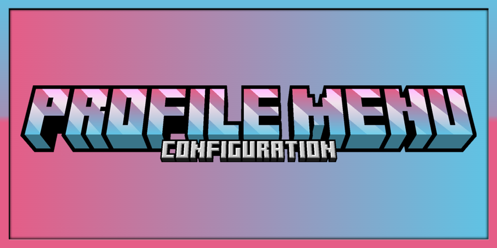 Profile Menu | Deluxe Menus Config | BuiltByBit (MC-Market)