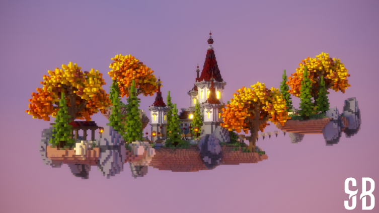AUTUMN WORLD - SKYBLOCK SPAWN | BuiltByBit