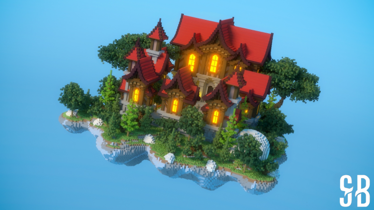 Lobby - Red Mansion | BuiltByBit