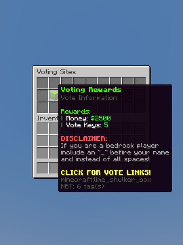 Voting Sites | Deluxe Menu Config | BuiltByBit