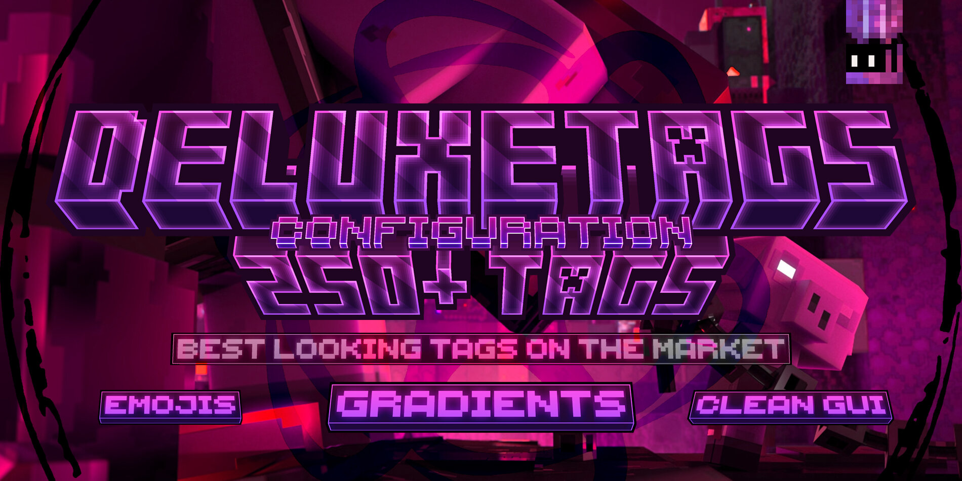 DeluxeTags Config | 252 Custom Font Tags | BuiltByBit