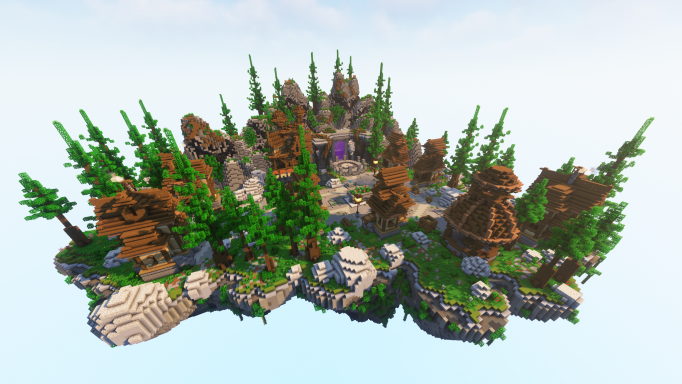 Skyline | 20 SkyBlock Islands & Spawn | BuiltByBit