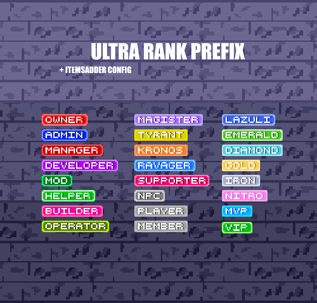 Rank Prefix | BuiltByBit