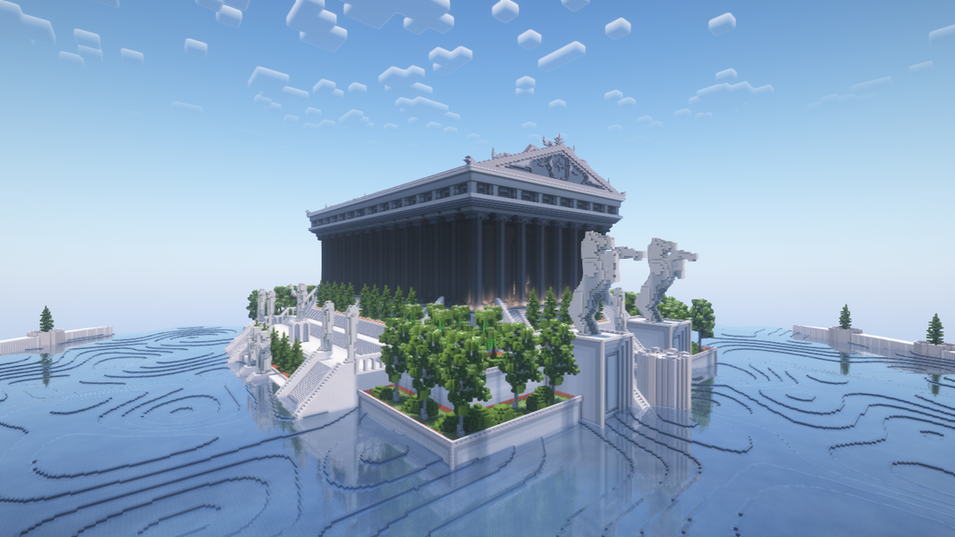 Greek Temple HUB Lobby 300X400 V1 | BuiltByBit