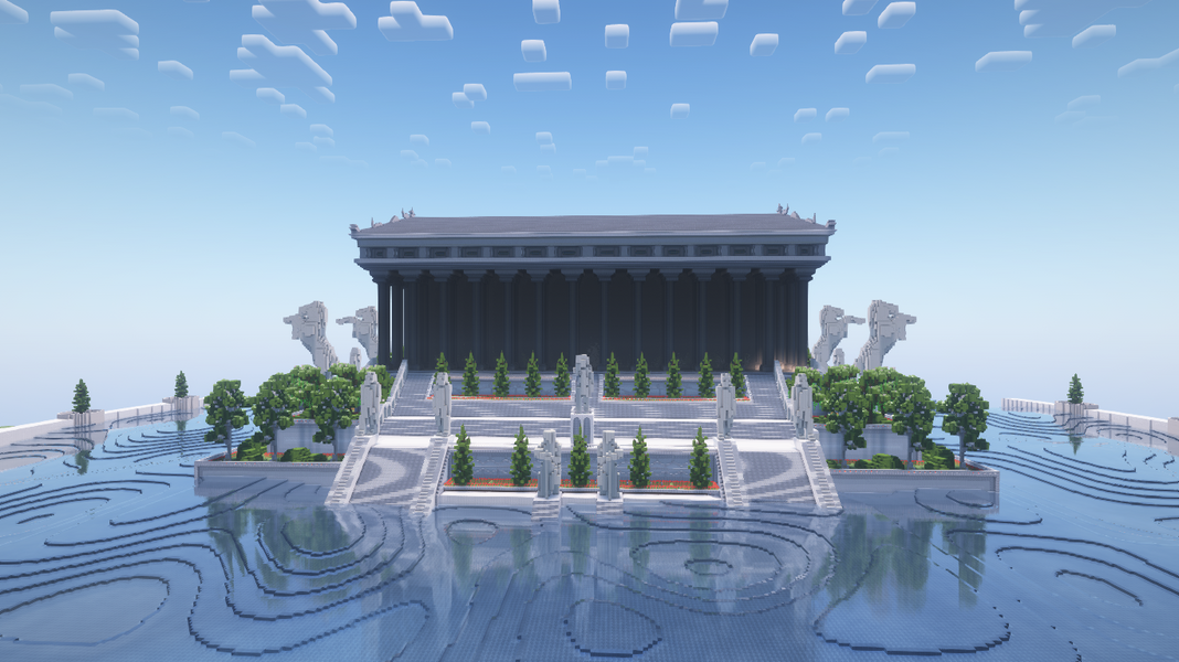 Greek Temple HUB Lobby 300X400 V1 | BuiltByBit