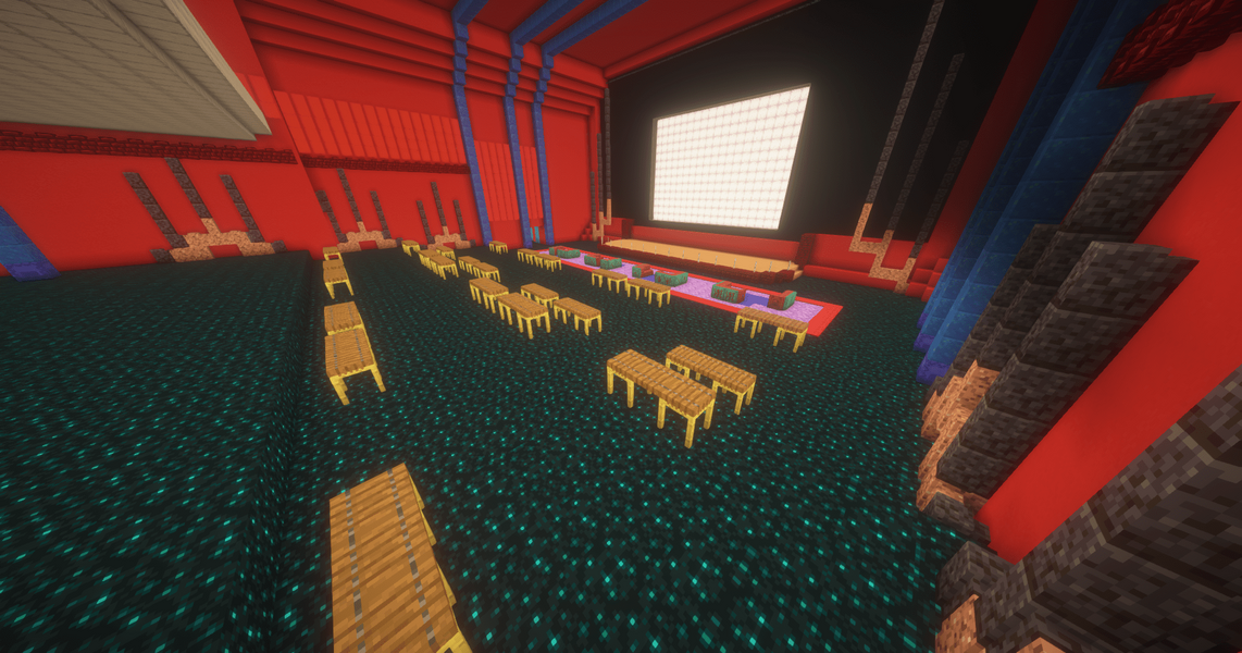 Minecraft Movie Theater Inside