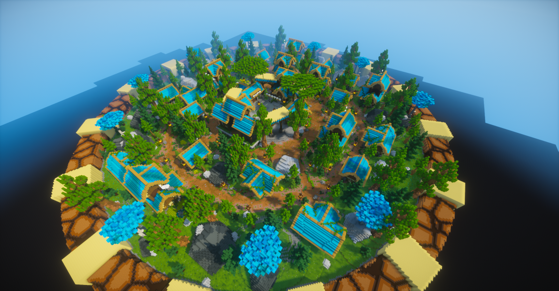 Blue Medieval Village Spawn - 400x400 | BuiltByBit
