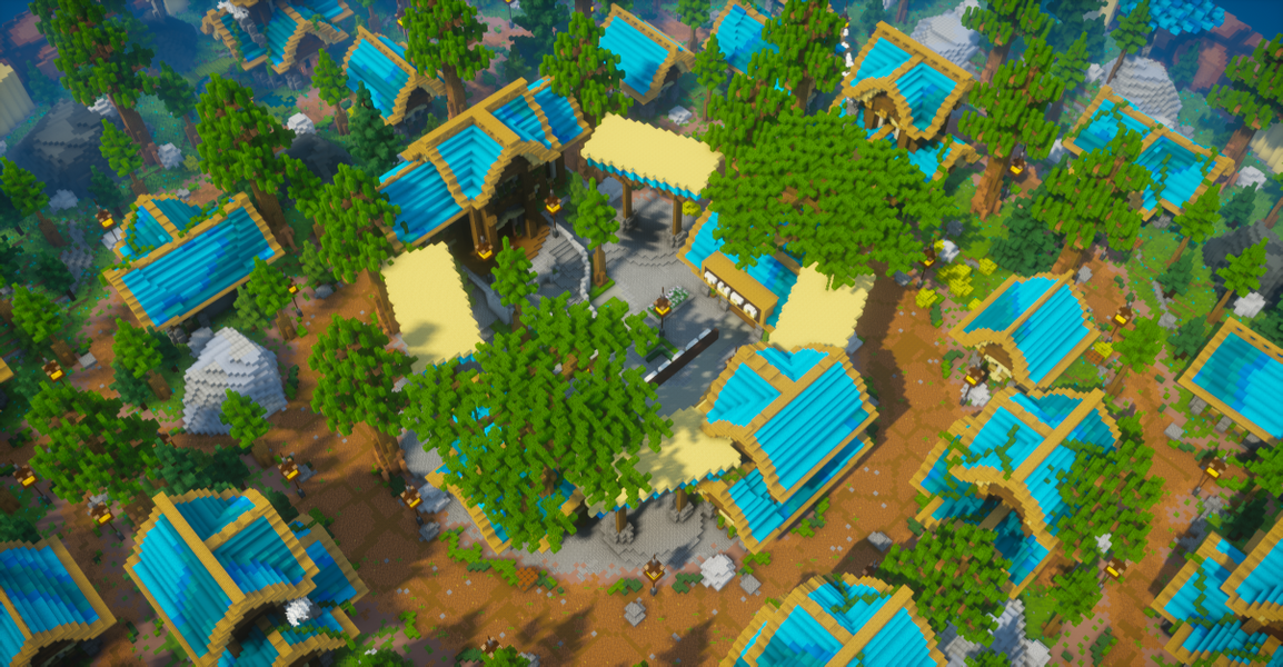 Blue Medieval Village Spawn - 400x400 | BuiltByBit