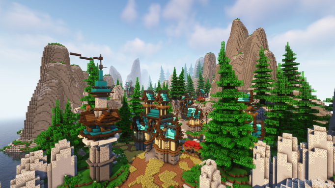 Blue Peaks | 580x580 | Mountain Spawn | BuiltByBit