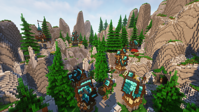Blue Peaks | 580x580 | Mountain Spawn | BuiltByBit
