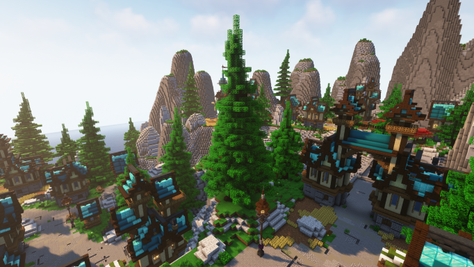 Blue Peaks | 580x580 | Mountain Spawn | BuiltByBit