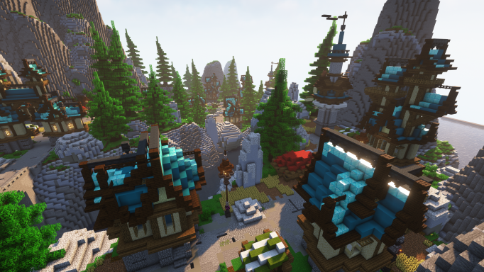 Blue Peaks | 580x580 | Mountain Spawn | BuiltByBit