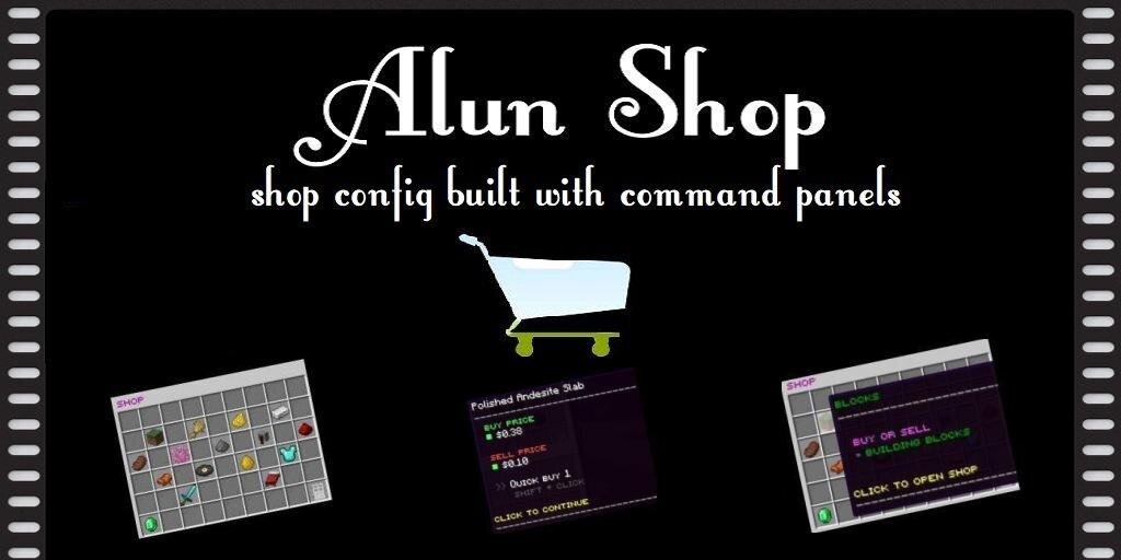 Alun Shop command panels configuration | BuiltByBit