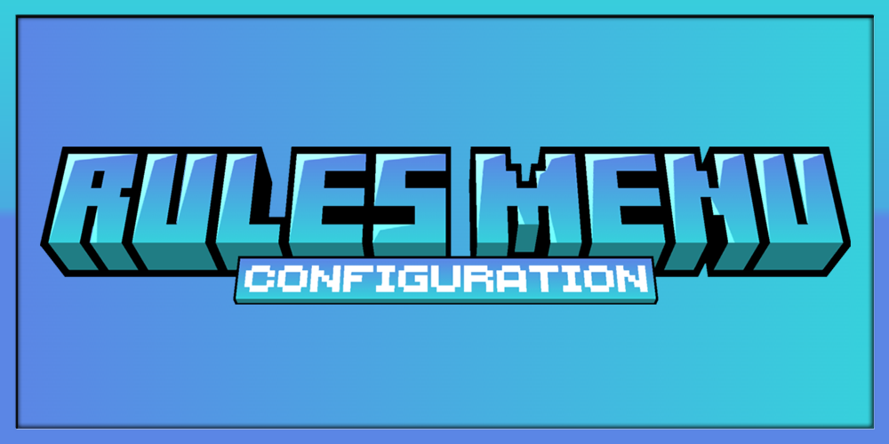 Rules Menu | Deluxe Menus Config | BuiltByBit