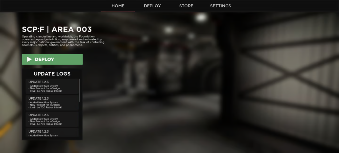 SCP Menu UI 2 | BuiltByBit