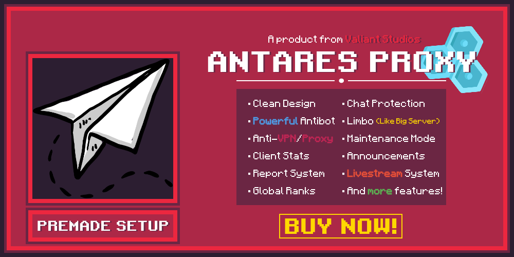 Antares Proxy | Waterfall | BuiltByBit