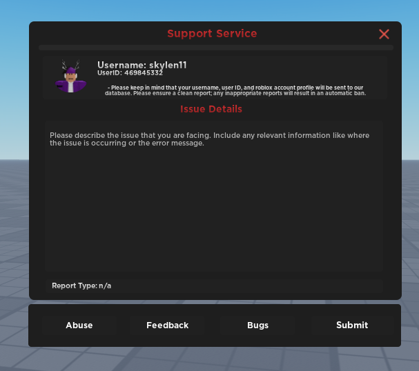 Support Service GUI | BuiltByBit