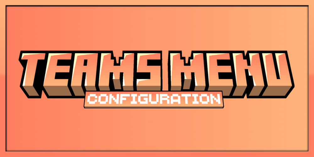 Teams Menu | Deluxe Menus Config | BuiltByBit