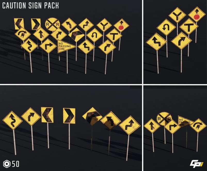 Road Sign Pack | BuiltByBit