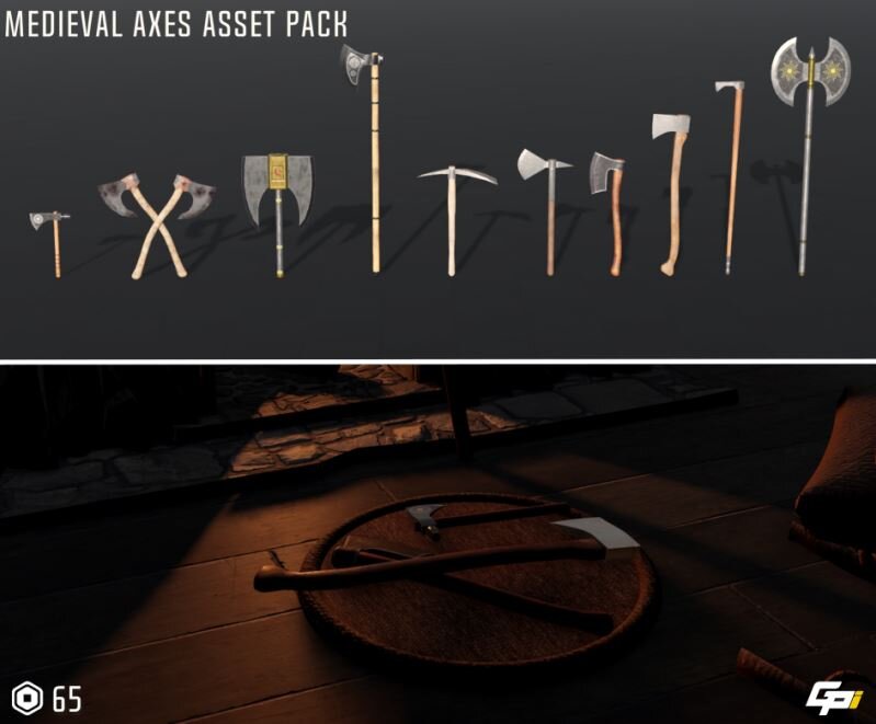 Medieval Axes Asset Pack | BuiltByBit