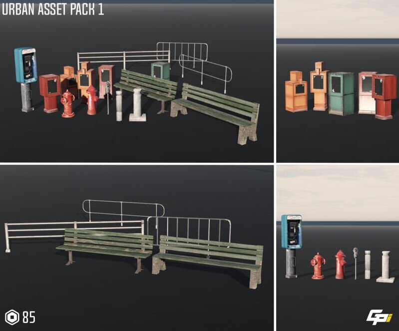 Urban Asset Pack 1 | BuiltByBit