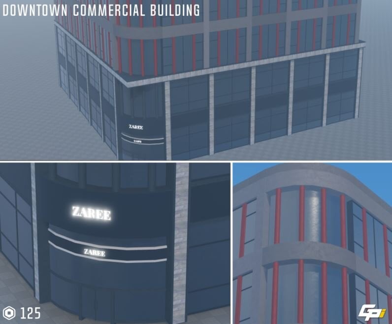 Modern Downtown Building | BuiltByBit