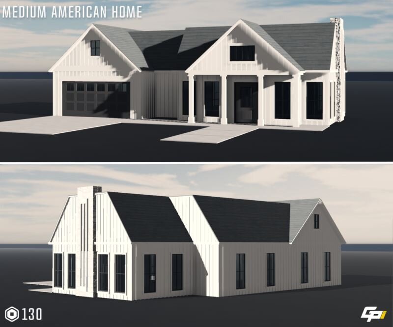 Medium American Home 1 | BuiltByBit