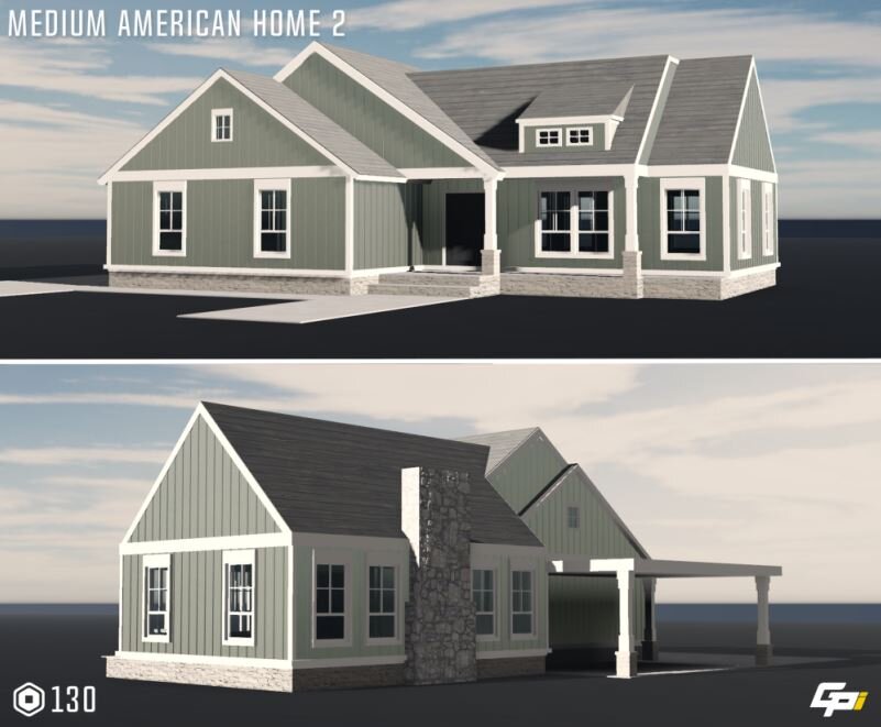 Medium American Home 2 | BuiltByBit