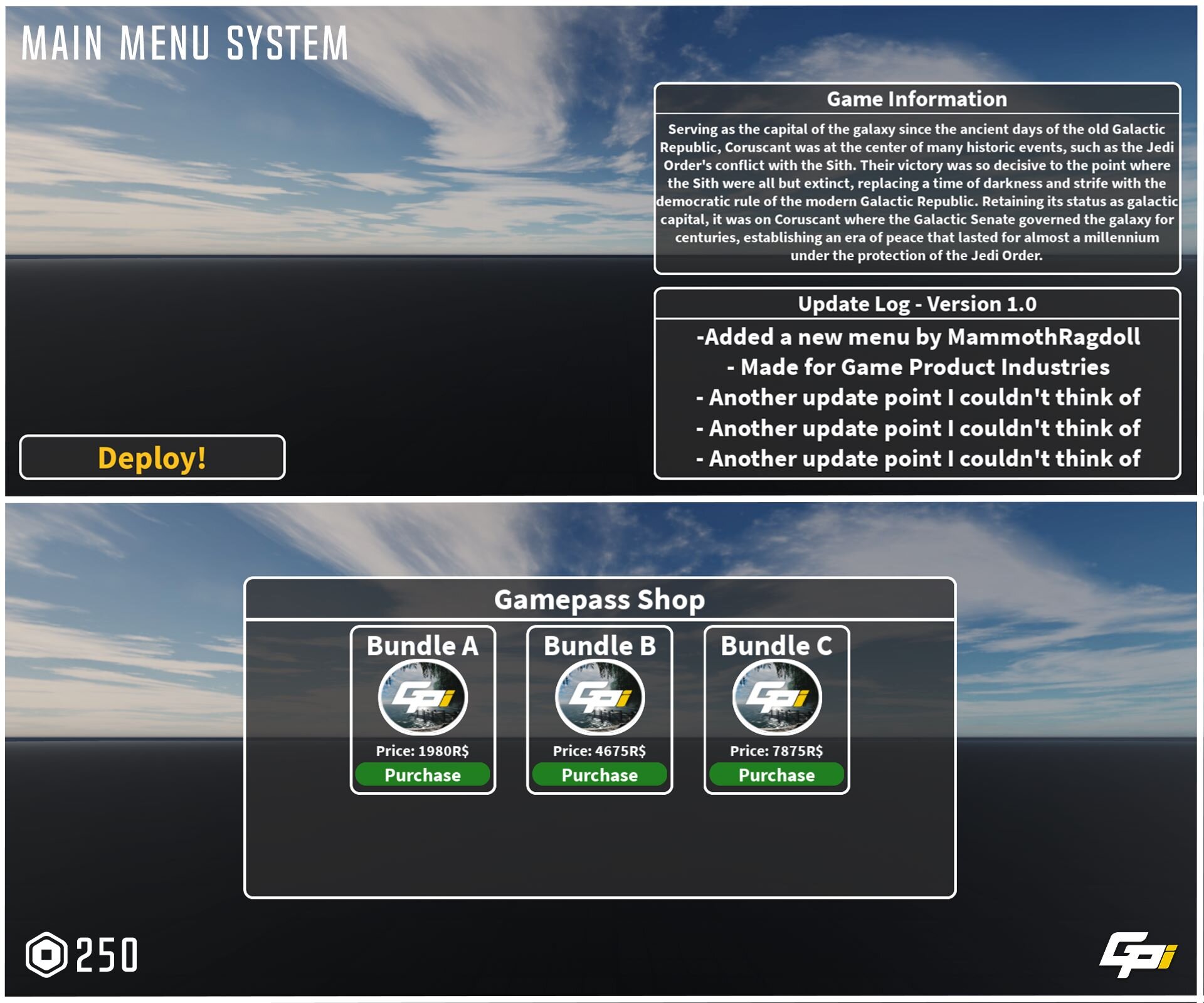 Main Menu System | BuiltByBit