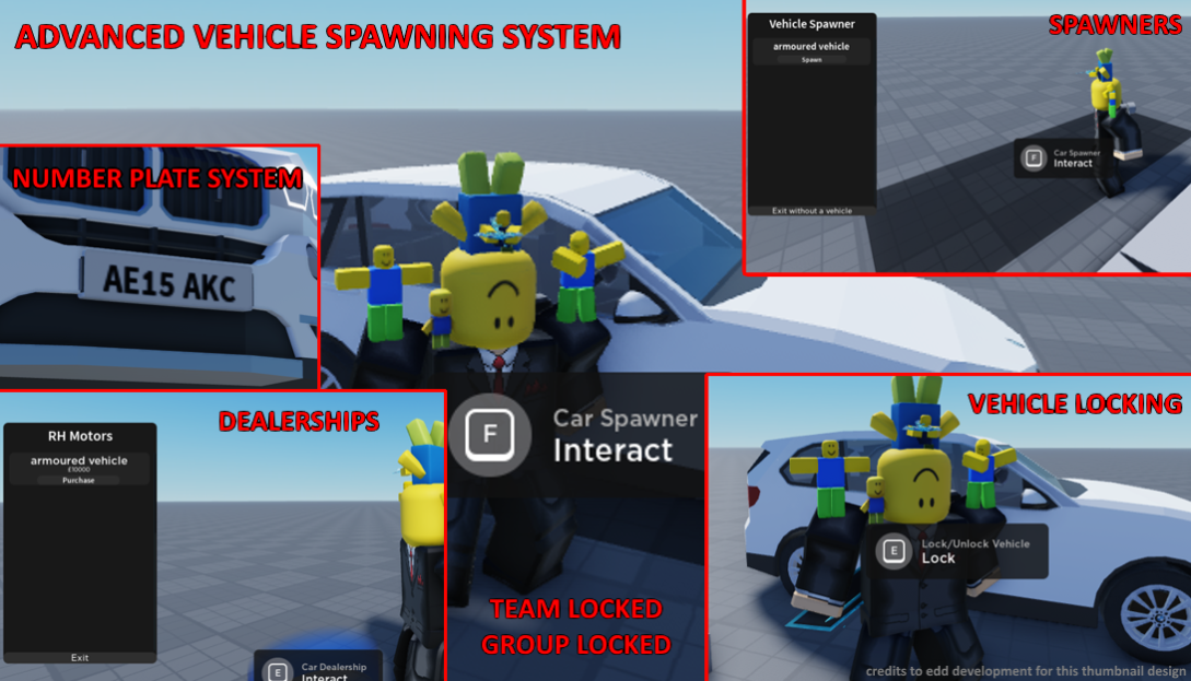 Advanced Vehicle Spawning System Builtbybit