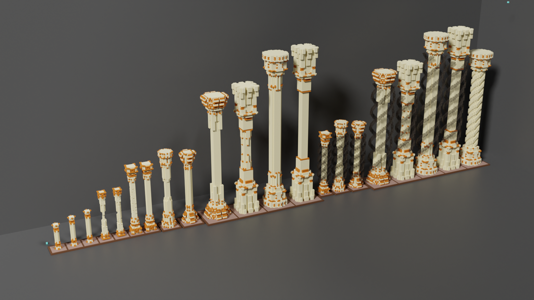 120+ Pillars / Columns Asset pack | BuiltByBit