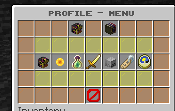 Profile and statistics Menu - DeluxeMenu | BuiltByBit