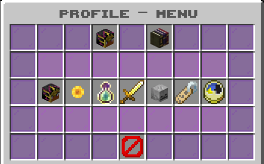 Profile and statistics Menu - DeluxeMenu | BuiltByBit