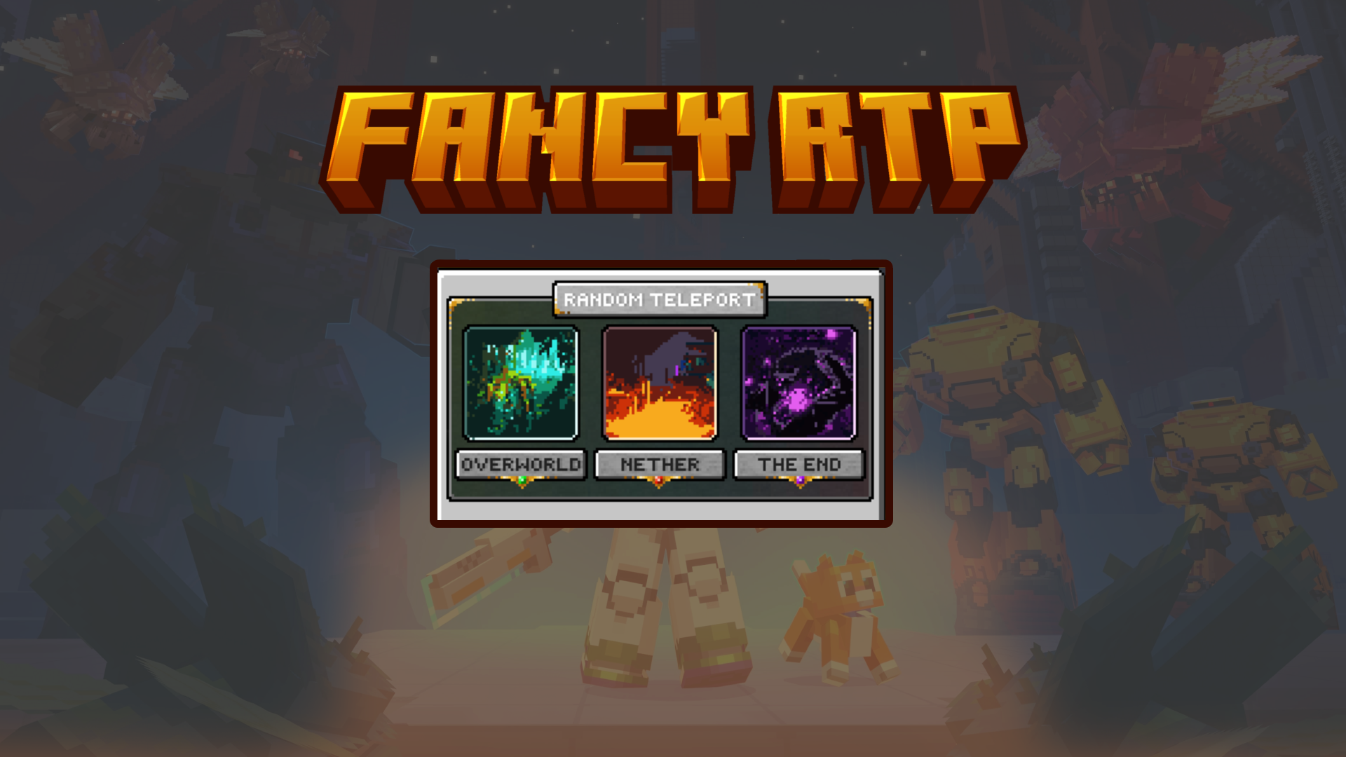 Fancy RTP - Custom Random Teleport Menu | BuiltByBit