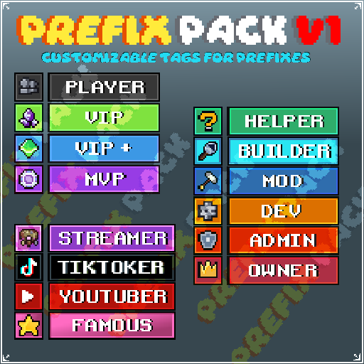 Prefix pack V1 + config | BuiltByBit