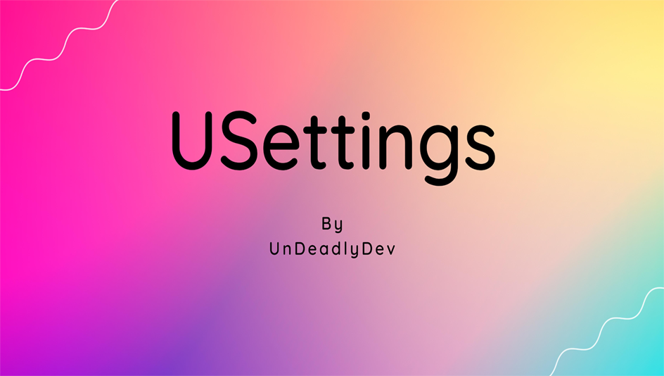 USettings - Advanced Settings for Player | BuiltByBit