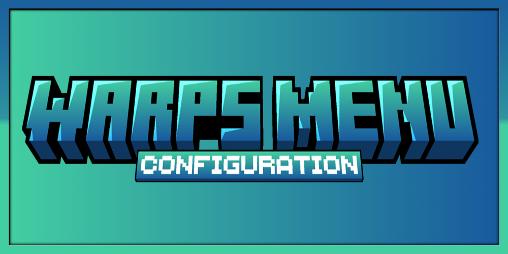 Warps Menu | Deluxe Menus Config | BuiltByBit