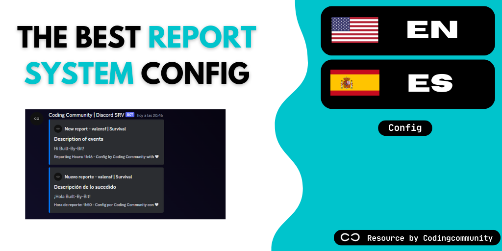 Report system | EN & ES | Premium config | BuiltByBit