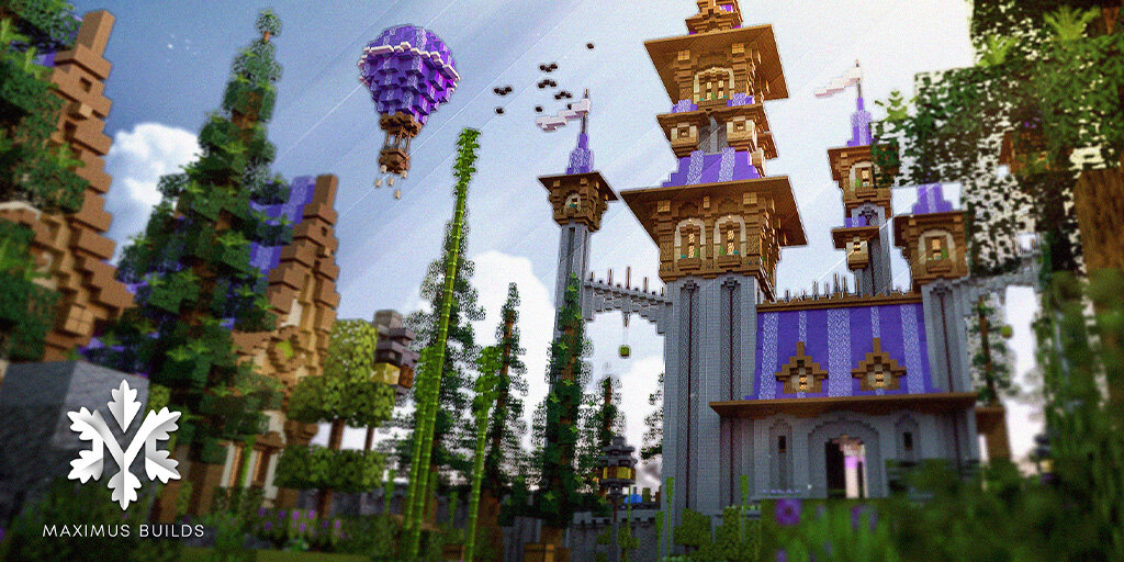 Lobby/Spawn Medieval Purple 200x200 | BuiltByBit